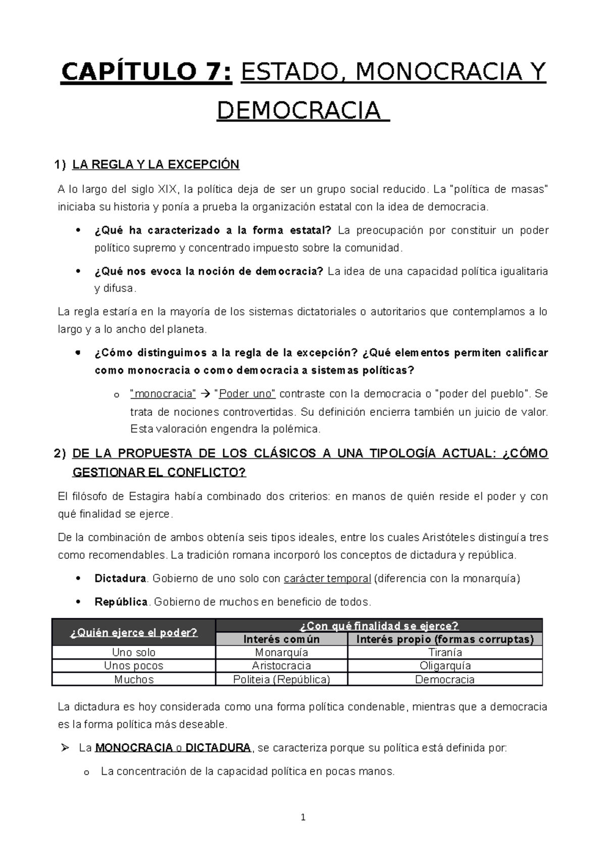 Capitulo 7 - Ciencias Políticas CCJJ AAPP - CAPÍTULO 7: ESTADO ...