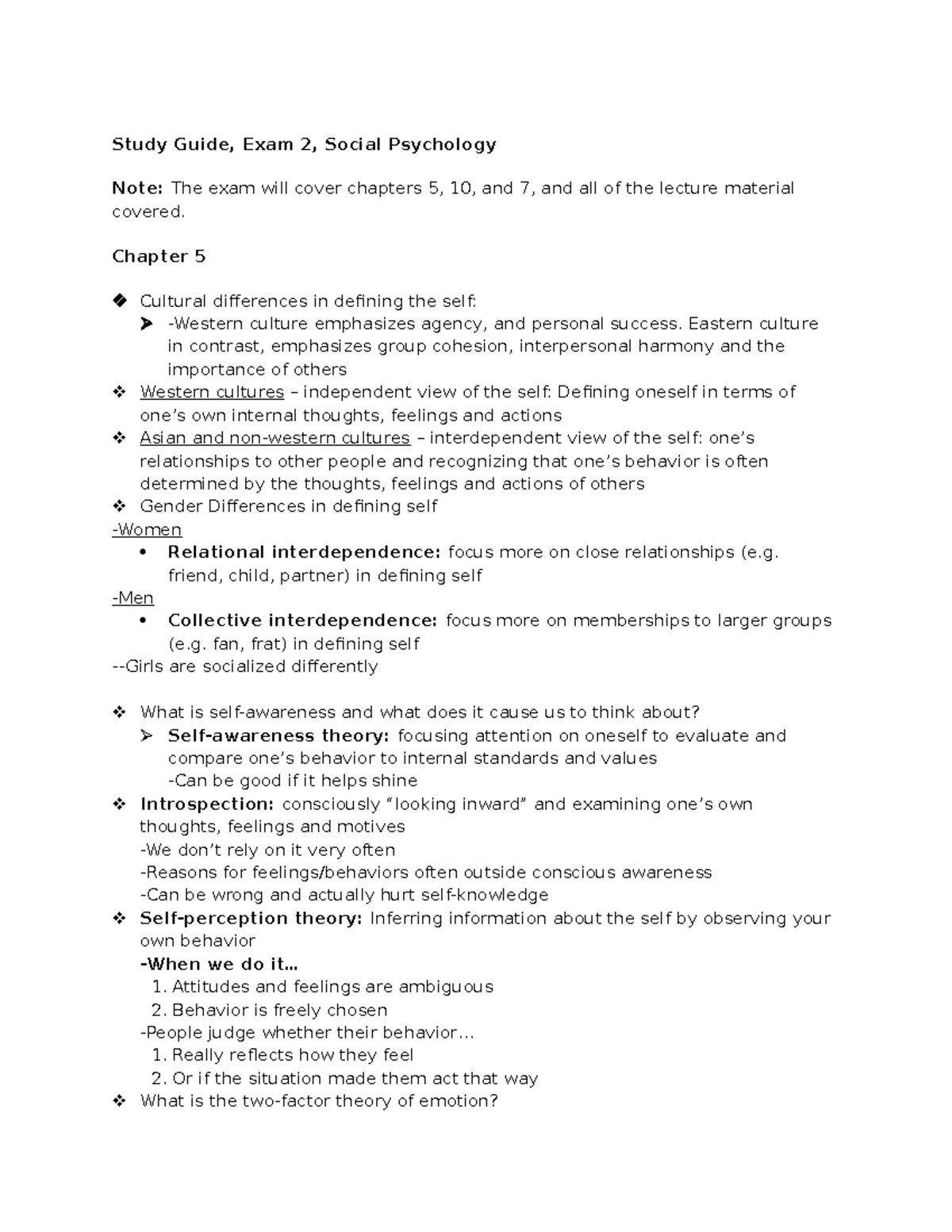 Exam II Study Guide - Dr. David March - Study Guide, Exam 2, Social ...