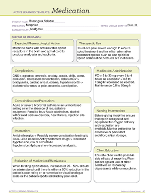 Medication Digoxin (Lanoxin) - ACTIVE LEARNING TEMPLATES TherapeuTic ...