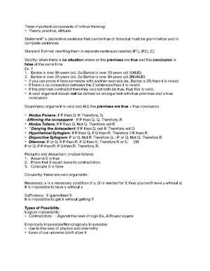 Lesson 3 validity and soundness - VALIDITY PROVING INVALIDITY The ...