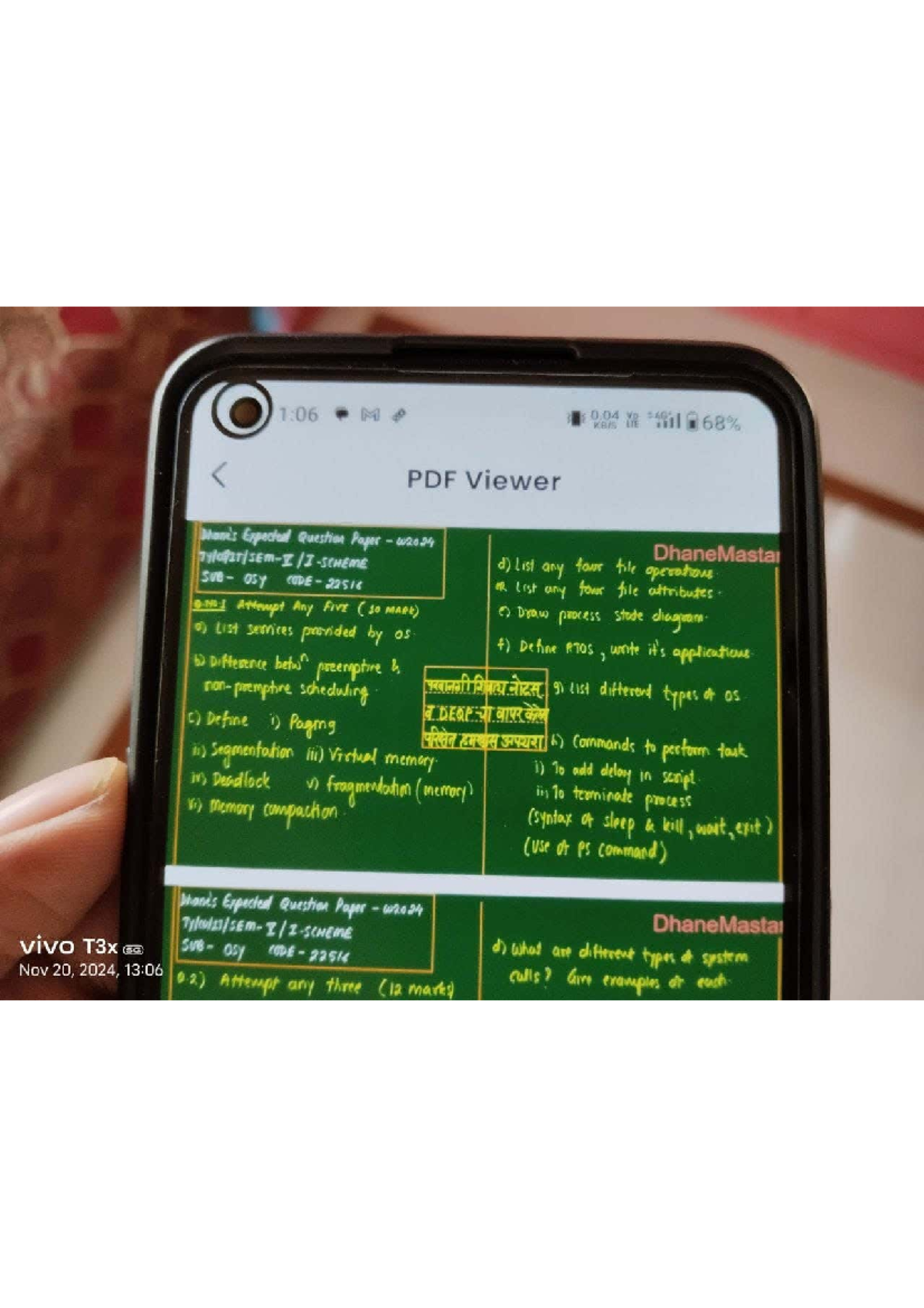 DEQP OSY (1) unlocked - Imp questions of osy - 1:06 0 Yo LTE PDF Viewer Expected Question Paper ...