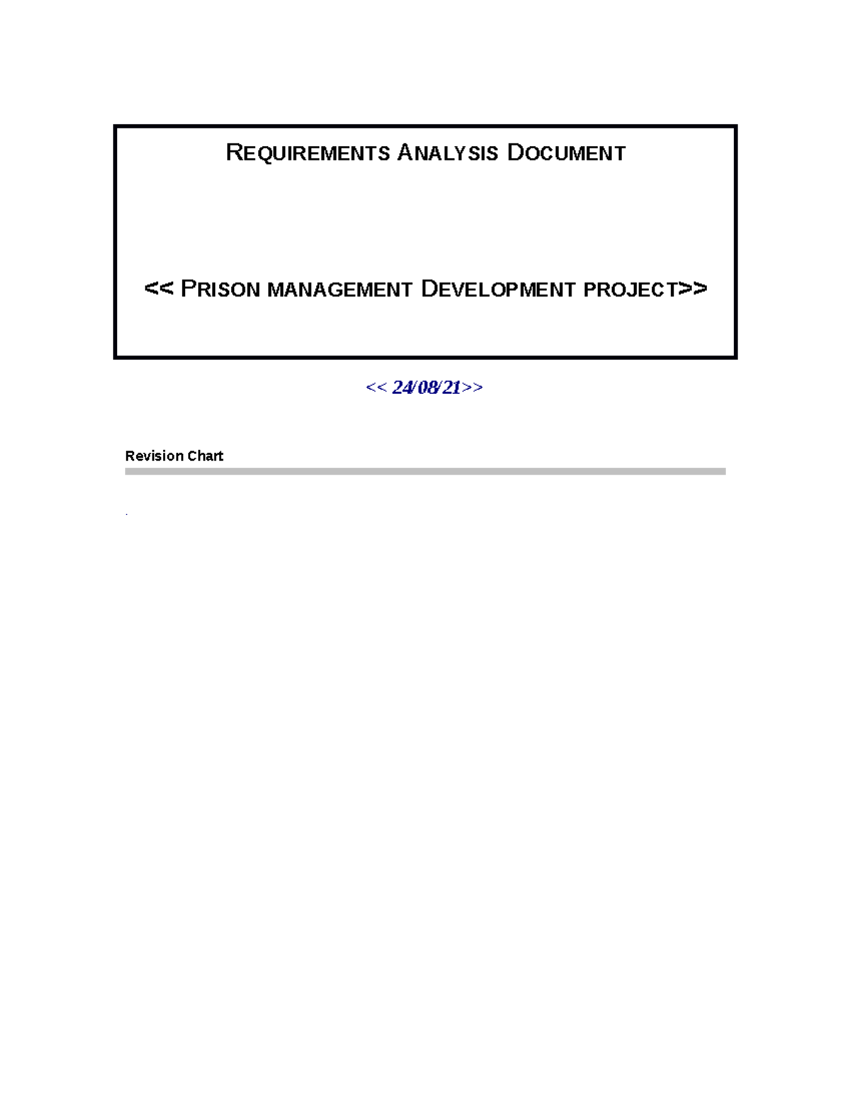 SITP Assnt 1 Requirements Analysis Document Template PART A 1 1 - REQUIREMENTS ANALYSIS DOCUMENT ...