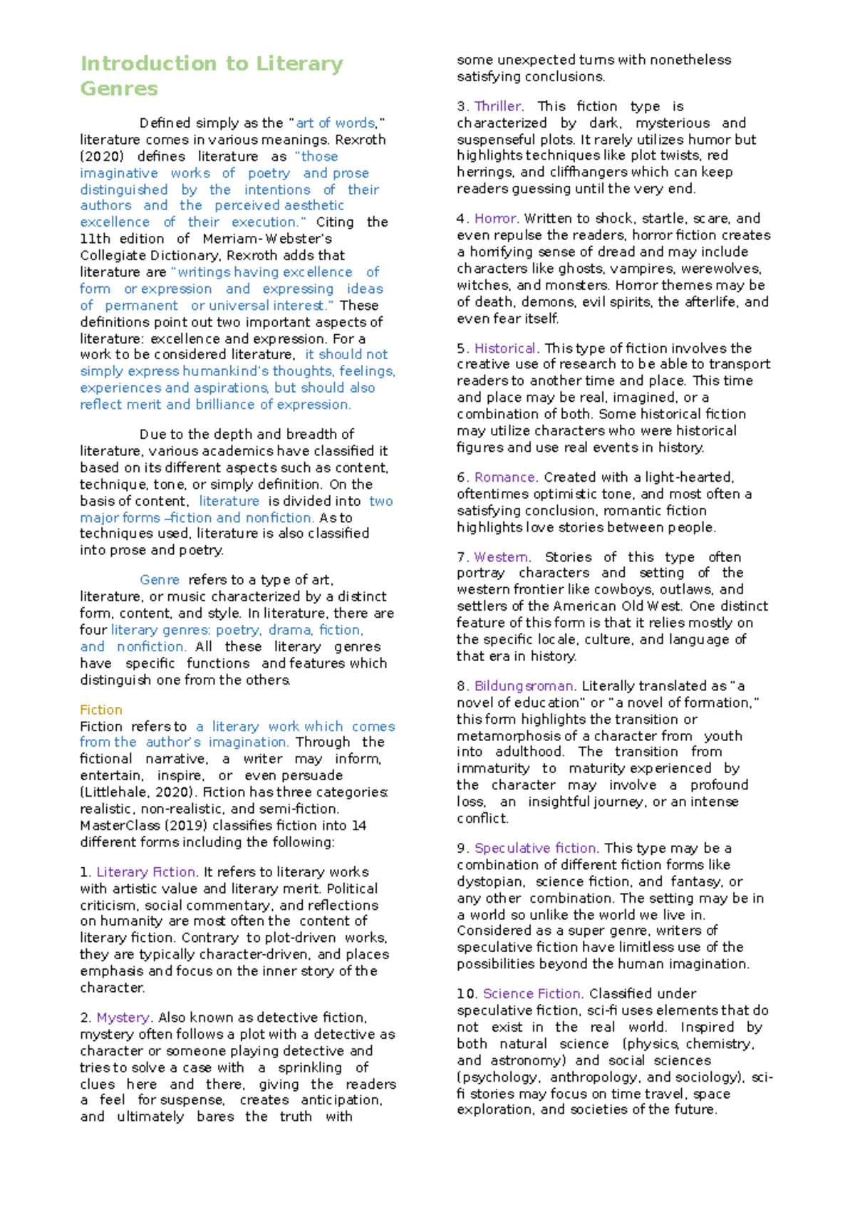 Inbound 6425548658739032764 - Introduction to Literary Genres Defined ...