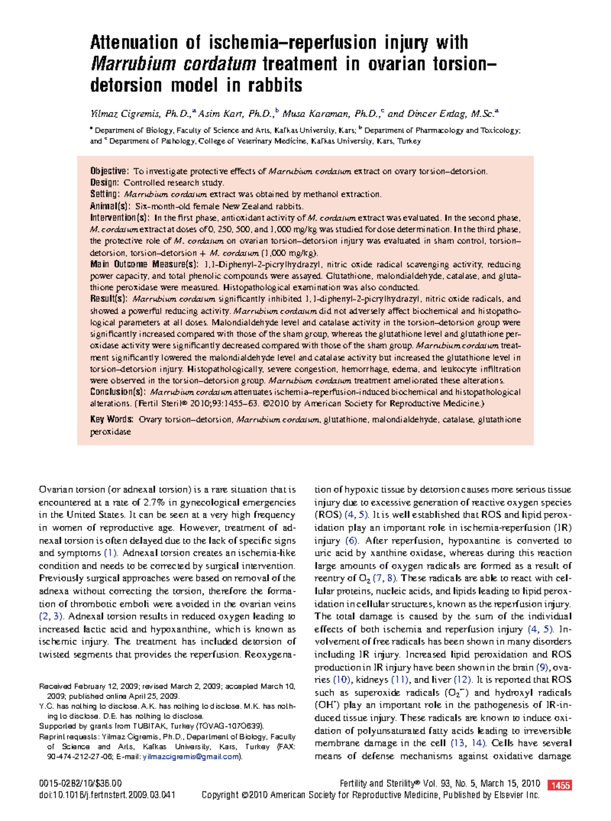 Attenuation of ischemia reperfusion inju - Attenuation of ischemia ...