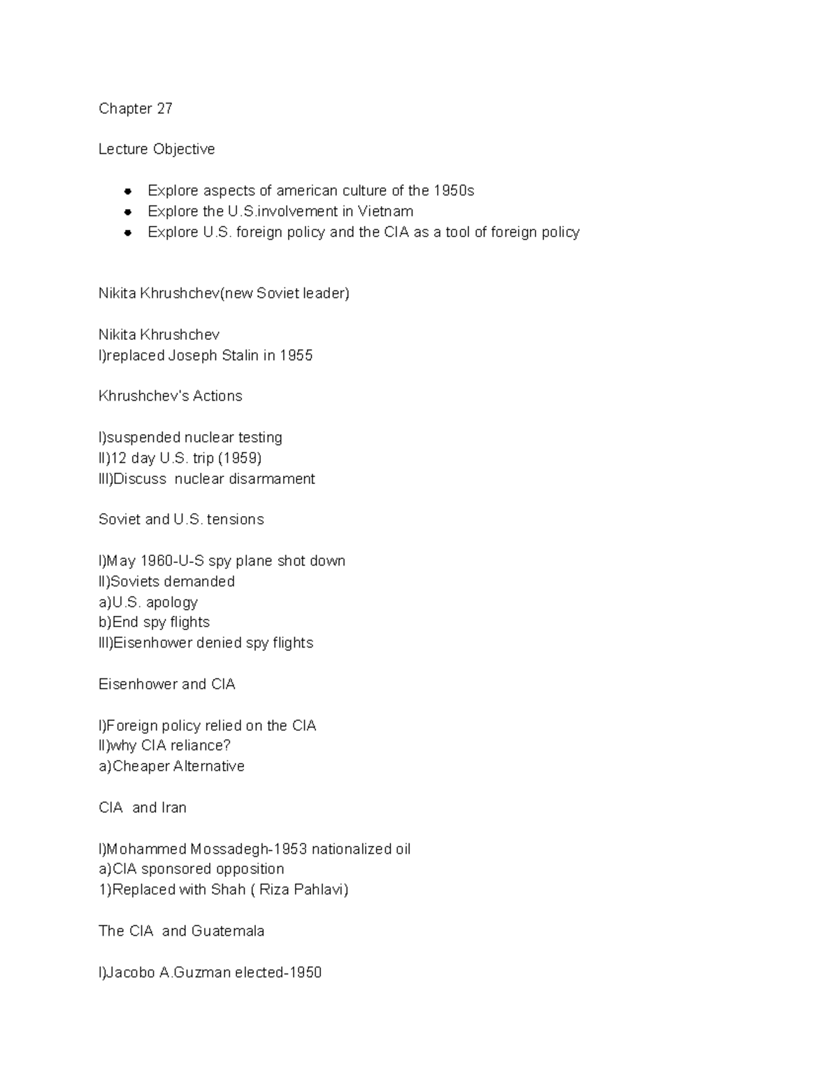 Untitled document - Chapter 27 Lecture Objective Explore aspects of ...