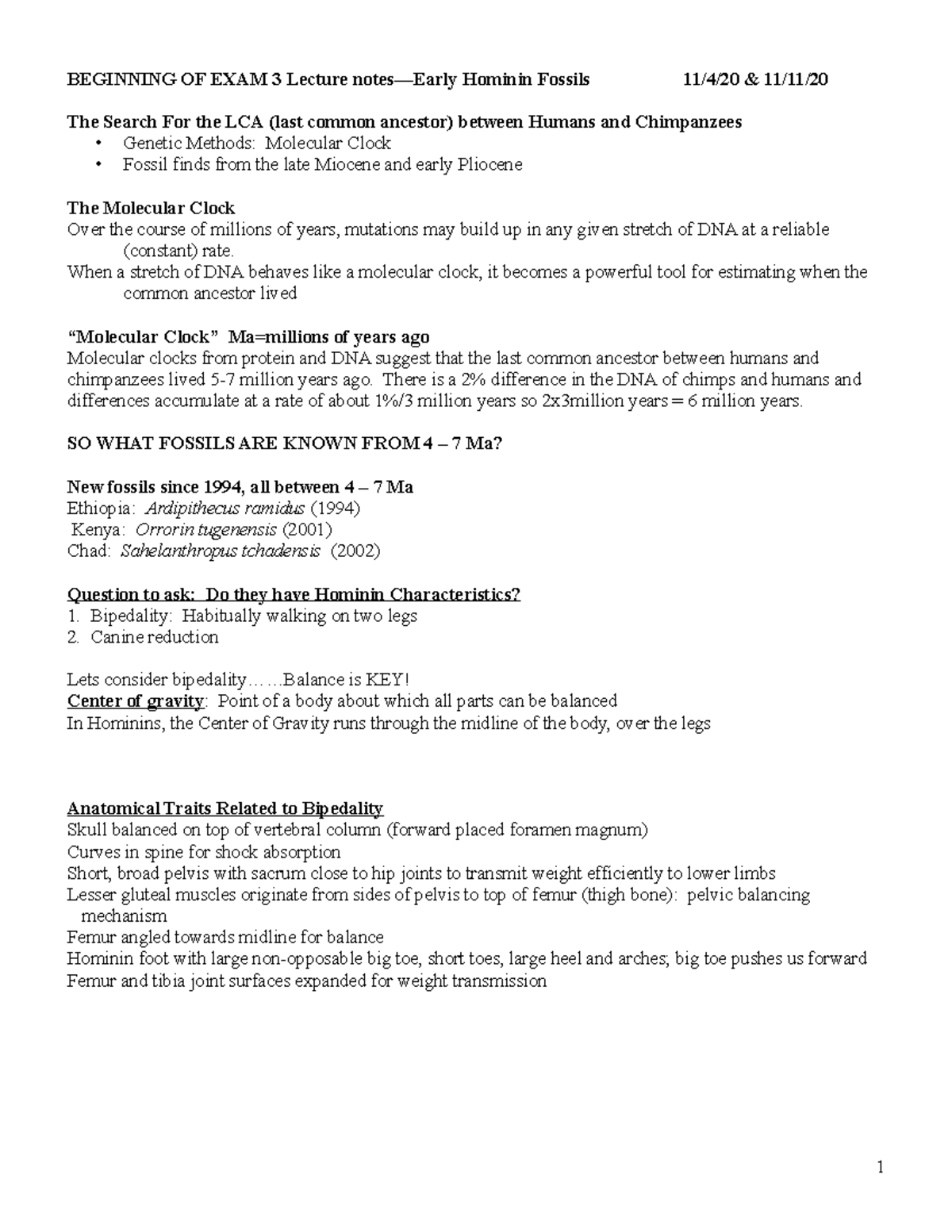 Lecture Notes 11-11 - Professor Tom Plummer - BEGINNING OF EXAM 3 ...