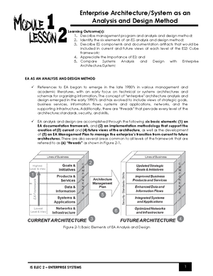 ES - Module 1 Lesson 8 - Week 17 - INTRODUCTION The current view of the ...