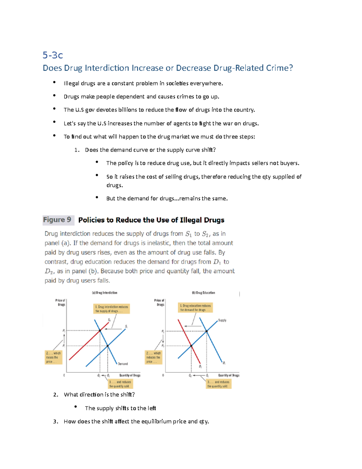 5-3c - Copy - Microeconomics Notes - 5-3c Does Drug Interdiction ...
