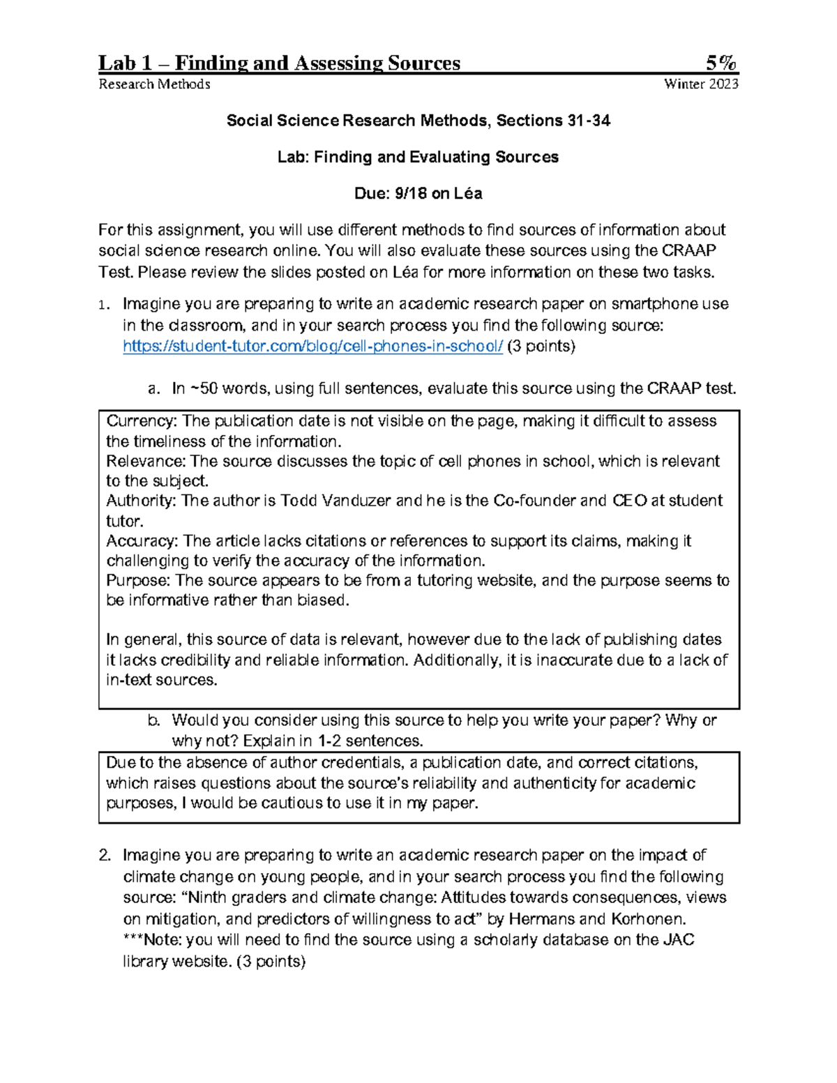 Finding and Assessing Sources in Research Methods - Studocu
