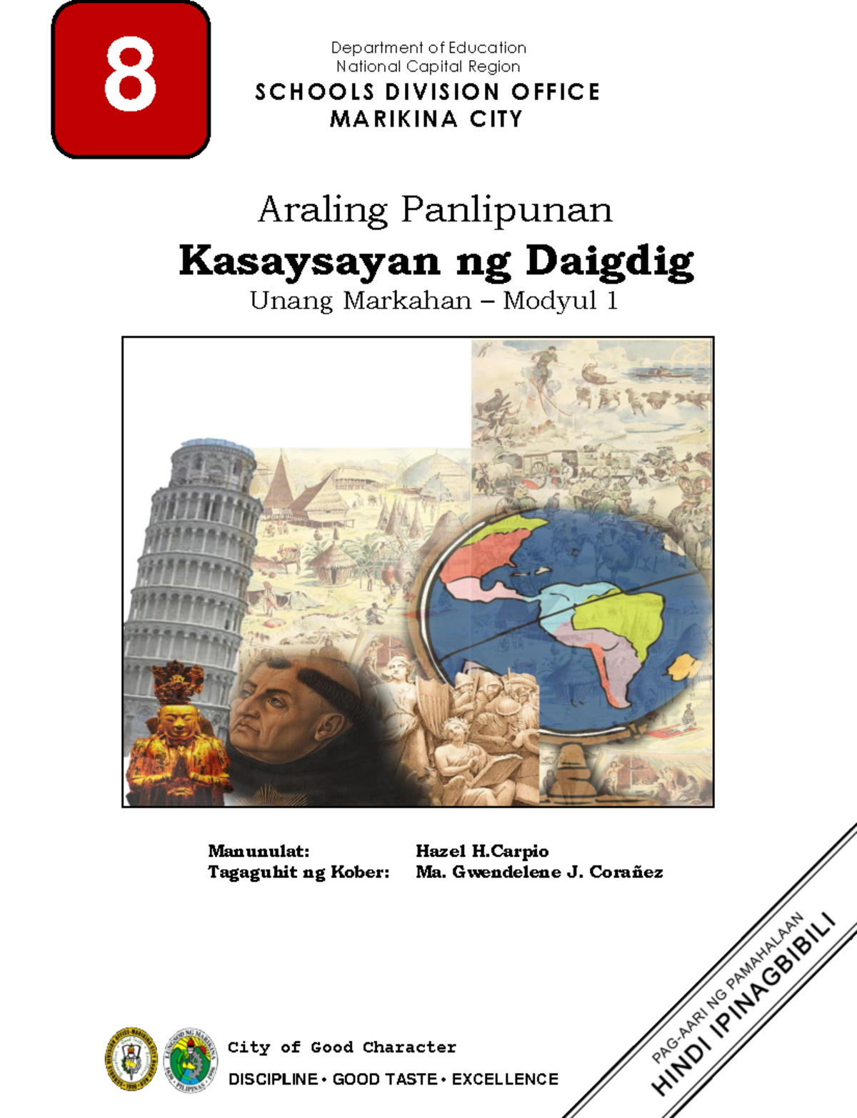 AP8 Q1 Module 1 - DAWGSWgSG - City of Good Character Araling Panlipunan ...