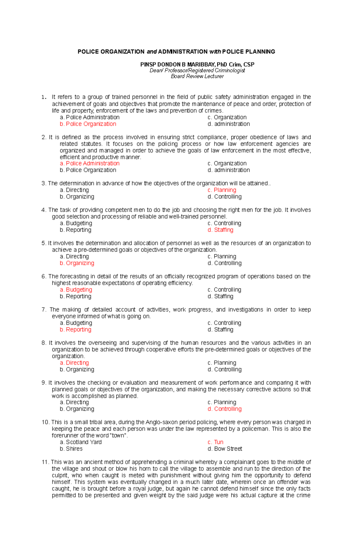 Scribfree.com police-organization-and-aministration-with-police ...