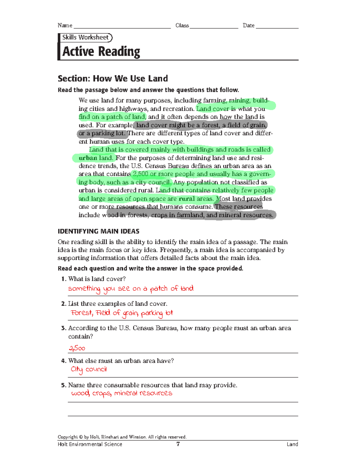 Kami Export - Malencia Price - Active Reading 14.1 - Copyright © by Holt, Rinehart and Winston ...