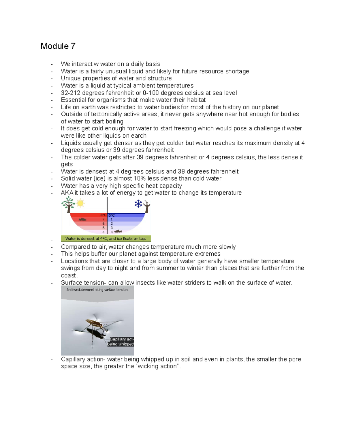 Module 7 - Environmental Science Notes for exam - Module 7 We interact ...
