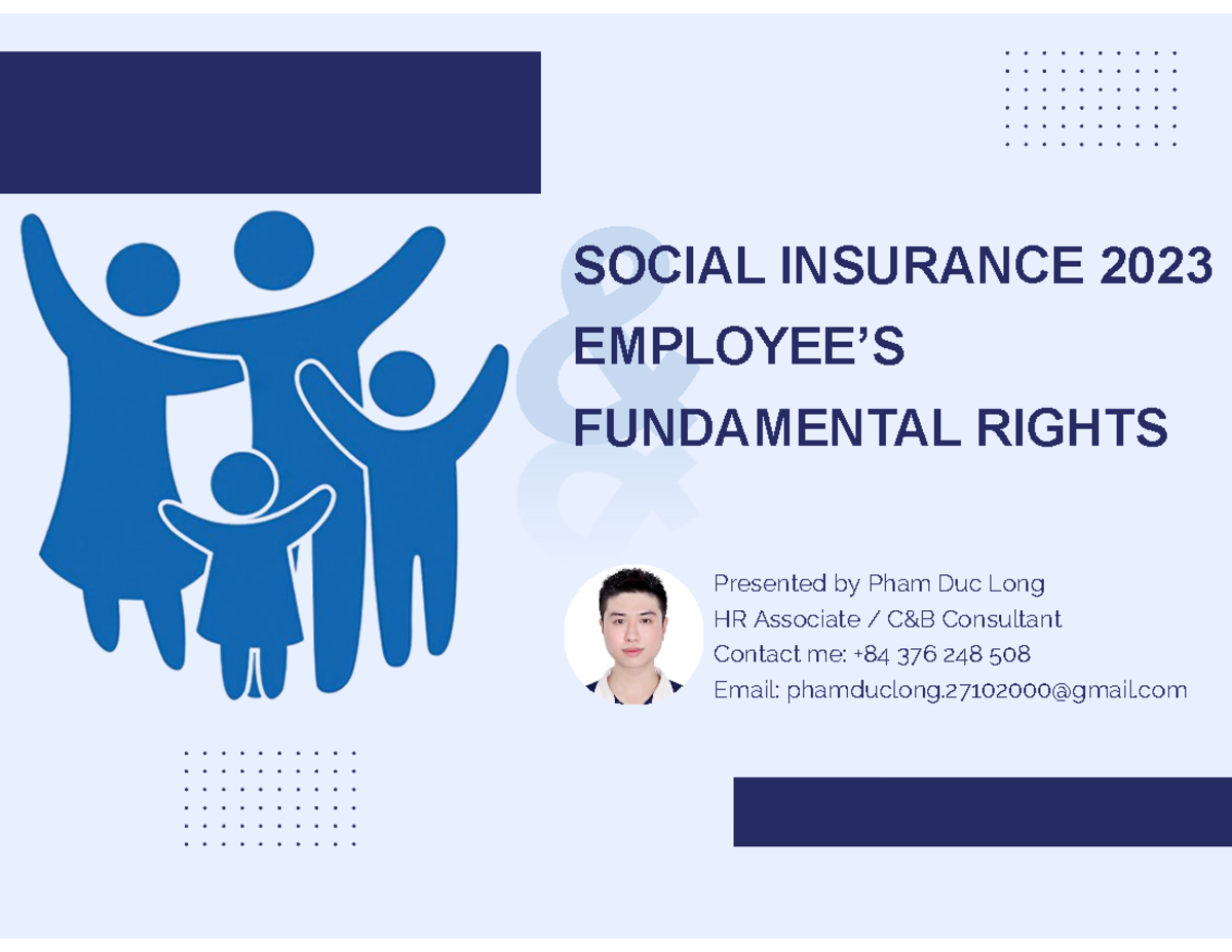 Vietnam Social Insurance Regulations - SOCIAL INSURANCE 2023 EMPLOYEE’S ...