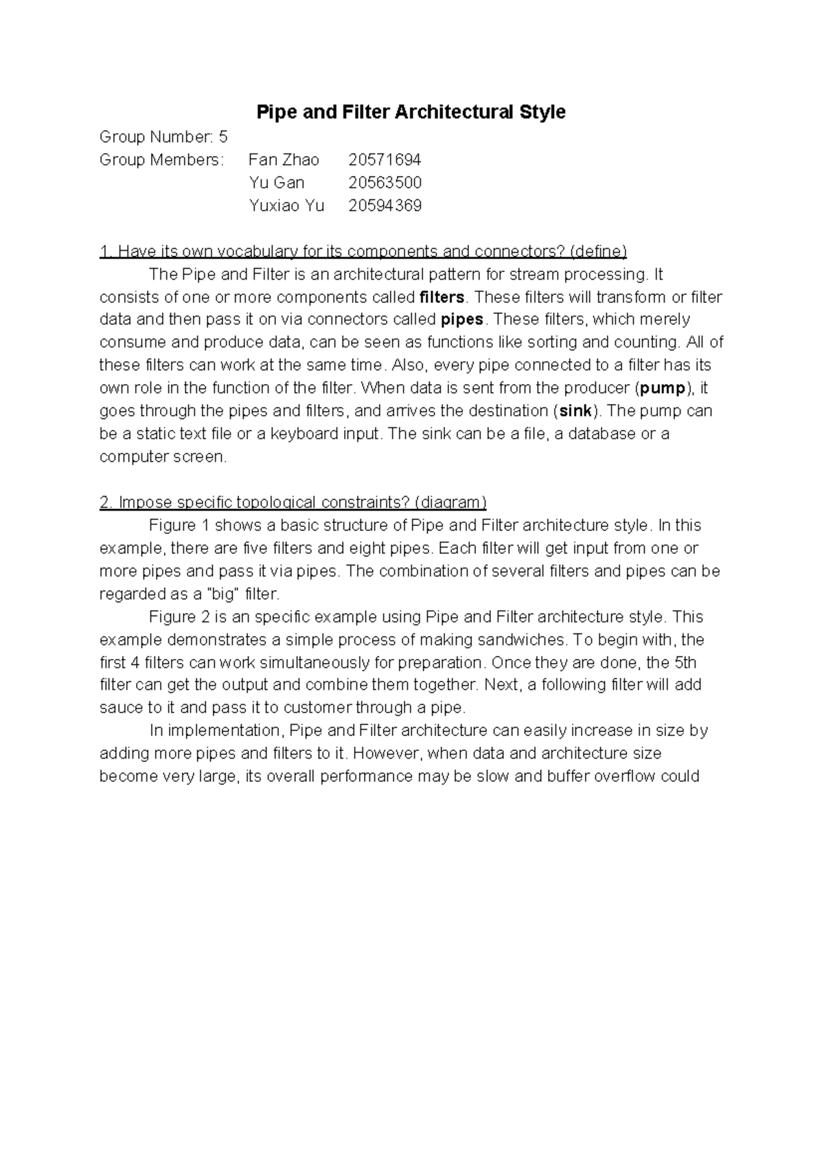 Pipe Filter - Type of software architecture - Pipe and Filter ...