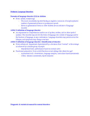 CSD - CSD 200 notes - Section 2. Aphasia Definition of aphasia- partial ...