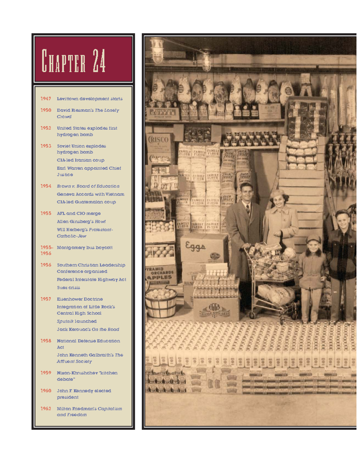 Chapter 24 - Filler - ####### 1947 Levittown development starts ...