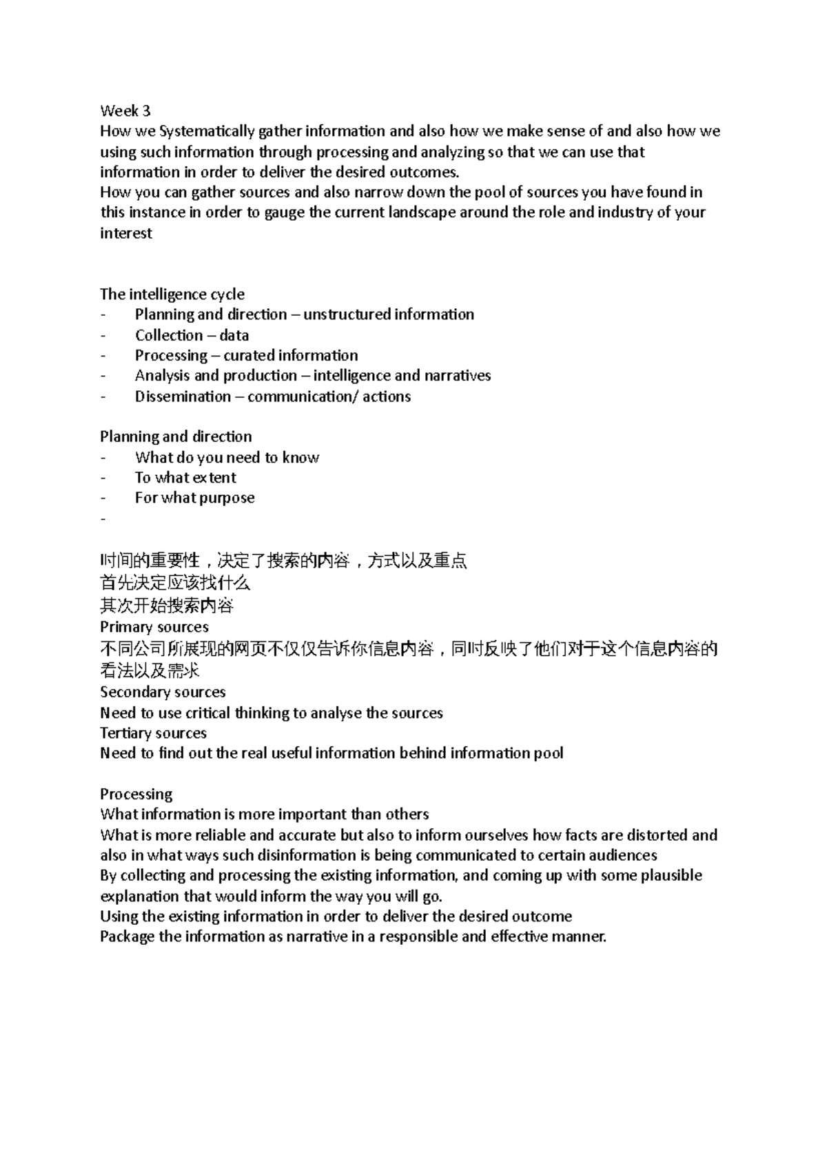 Week 3 Lecture Notes - Week 3 How we Systematically gather information ...