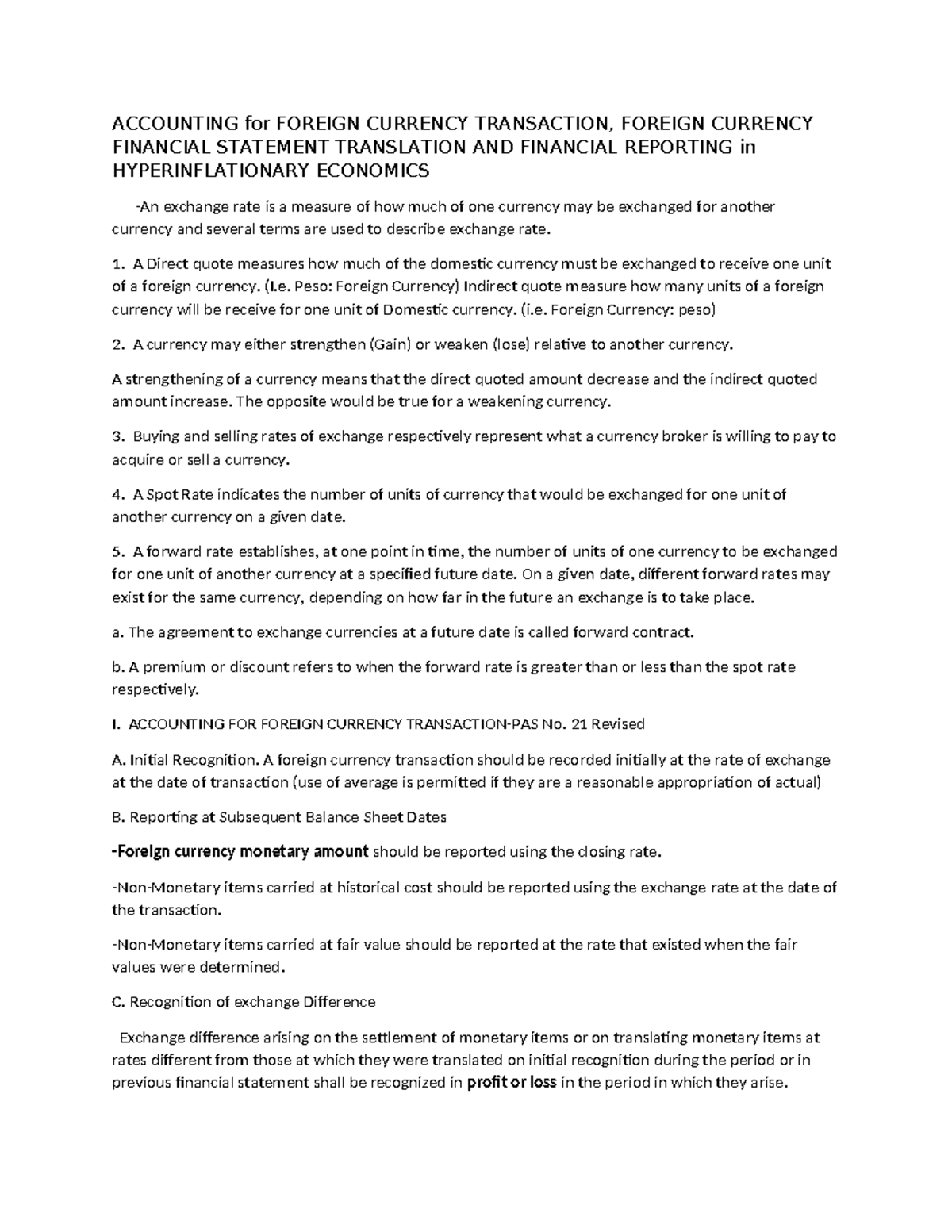 Acctng p2 - Practice Materials - ACCOUNTING for FOREIGN CURRENCY ...