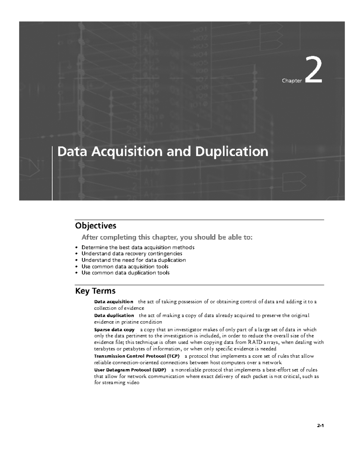 Data Application and Duplication Part 1 - 2- Objectives After ...
