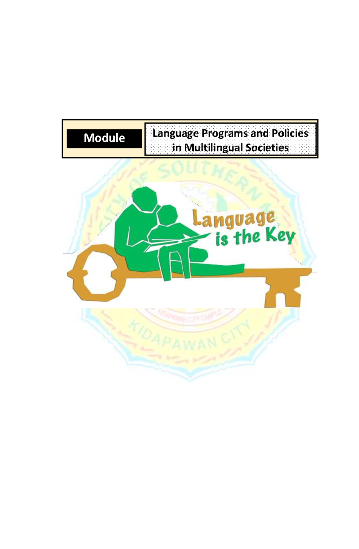 Eng Ed 122 Module Content S2 AY 2020 21 13 - Language Programs and Policies in Multilingual ...