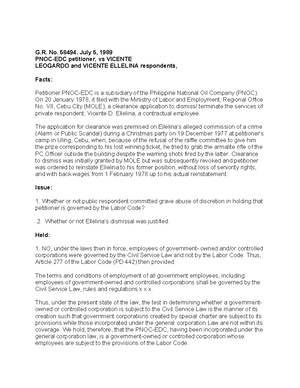 AMA Computer College Paranaque vs. Austria, 538 SCRA 438 [2007 ...