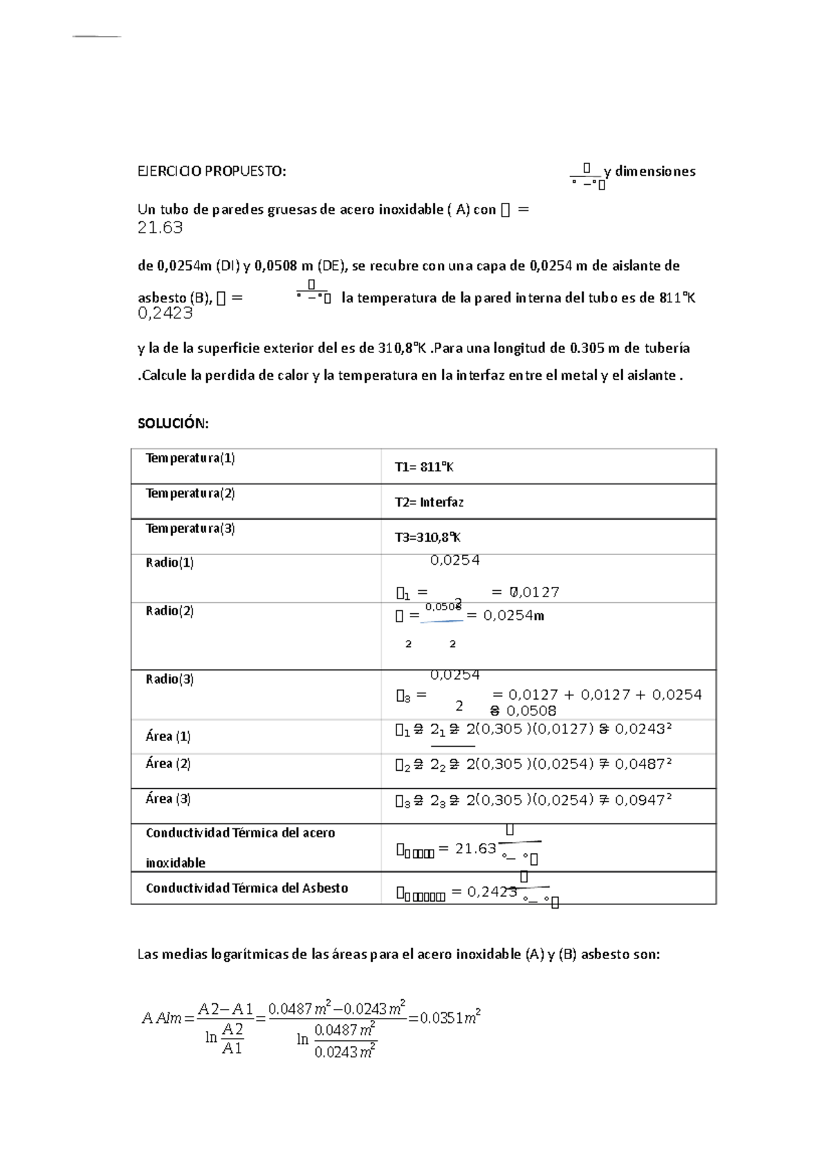 Ejercicio-propuesto-transferencia-de-calor compress - EJERCICIO PROPUESTO: Un tubo de paredes ...
