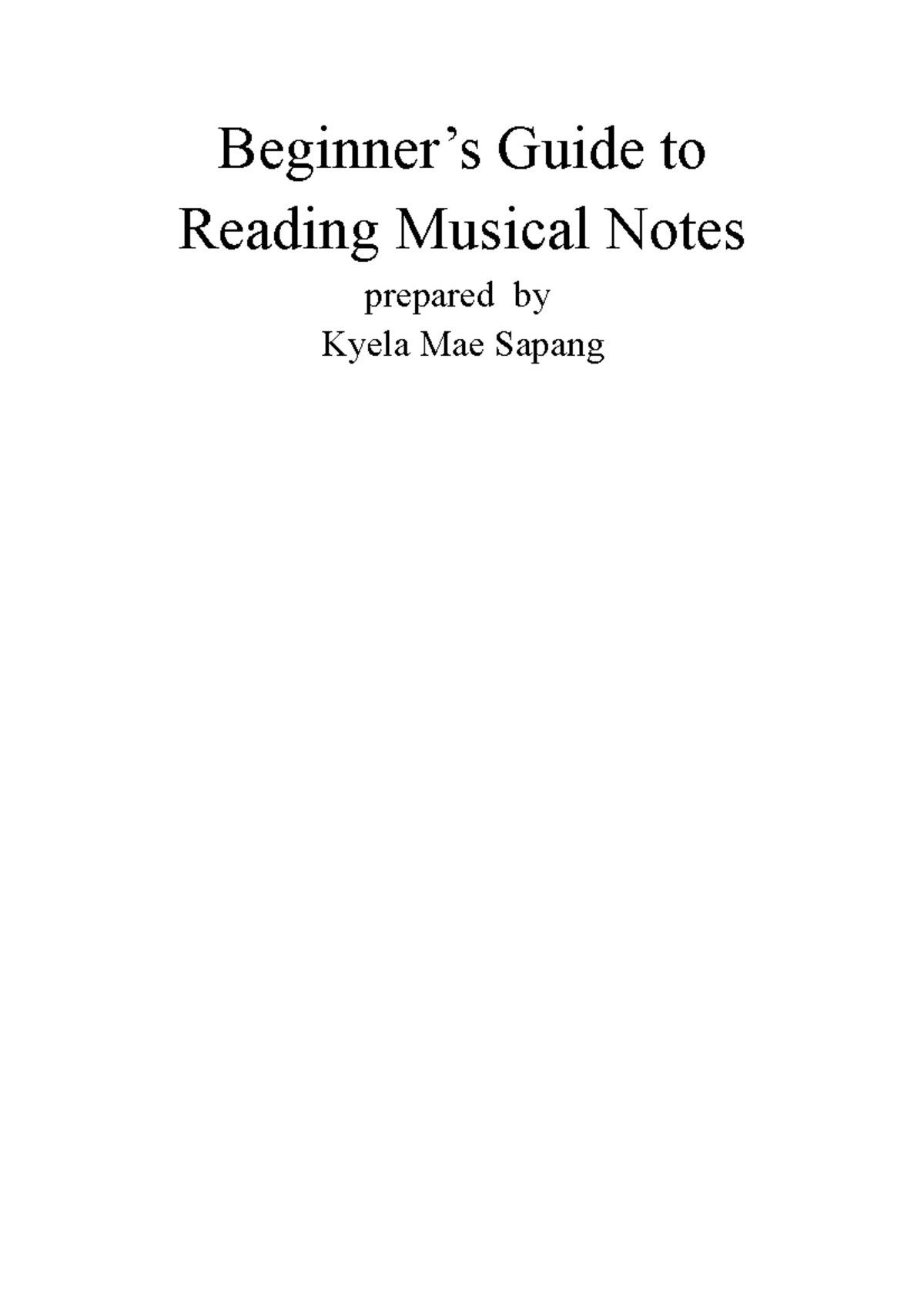 Beginners Guide to Reading Musical Notes - Beginner’s Guide to Reading ...