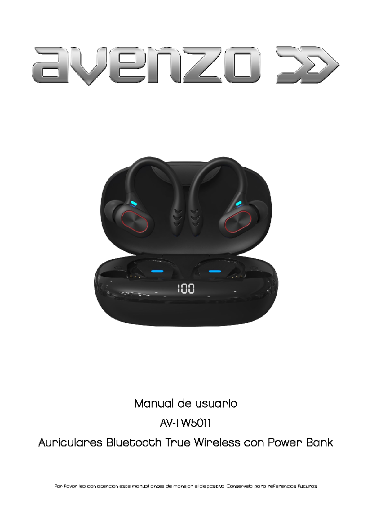 Avenzo Bluetooth Headset Manual usuario(AV-TW5011B)ES - Manual de ...