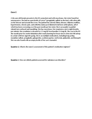 CHF Case Study - Case Study - Congestive Heart Failure Chief Complaint ...