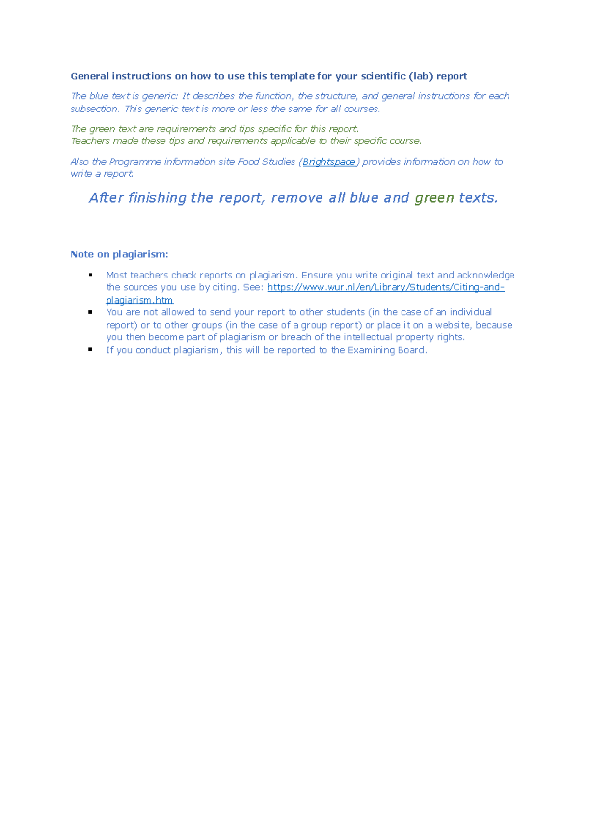 Template for reports YFS10801 MFS-MFQ - General instructions on how to ...