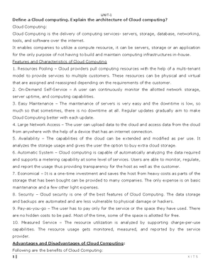 CC UNIT-2 - UNIT II VIRTUAL MACHINES AND VIRTUALIZATION OF CLUSTERS AND DATA CENTERS SYLLABUS ...