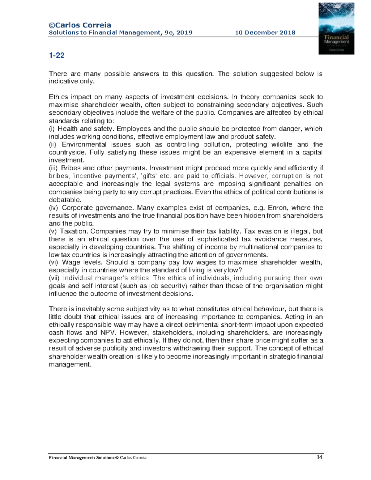 HFMN230 1 T&L WEEK2 UNIT2 ( Chapter 1) - There are many possible ...