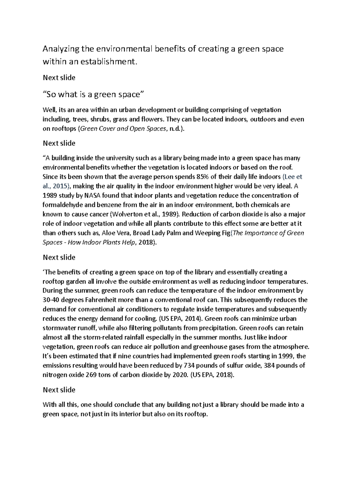 Communications Task trannscript - SCIE2002 - UoN - Studocu