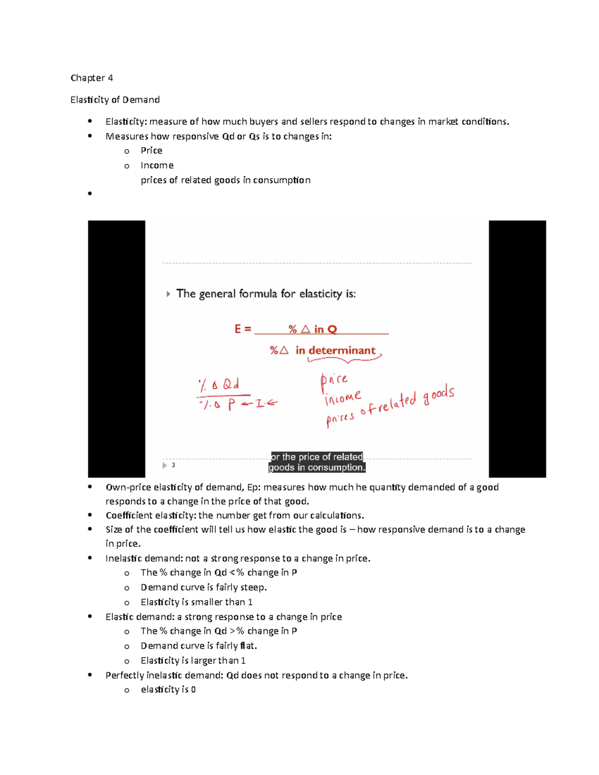 Chapter 4 - Chapter 4 Elasticity of Demand Elasticity: measure of how much buyers and sellers ...