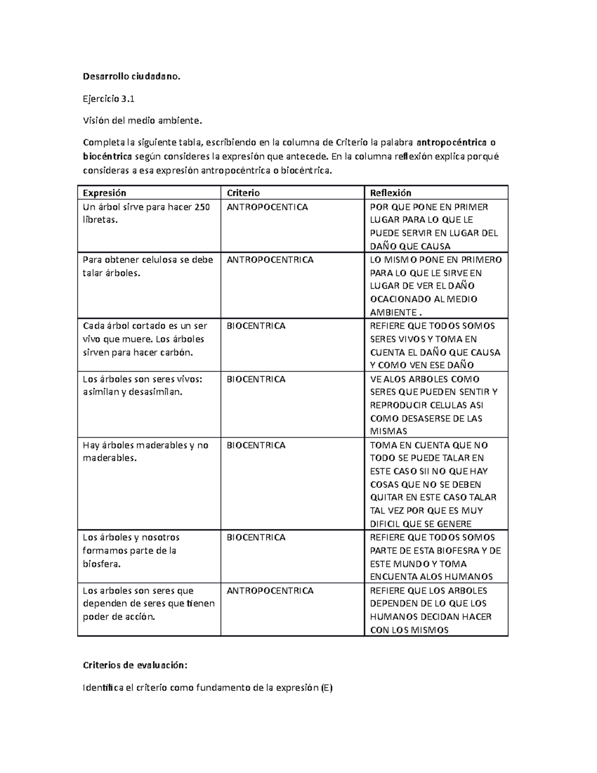 AA 3.1 Deciu 1 - apuntes - Desarrollo ciudadano. Ejercicio 3. Visión ...