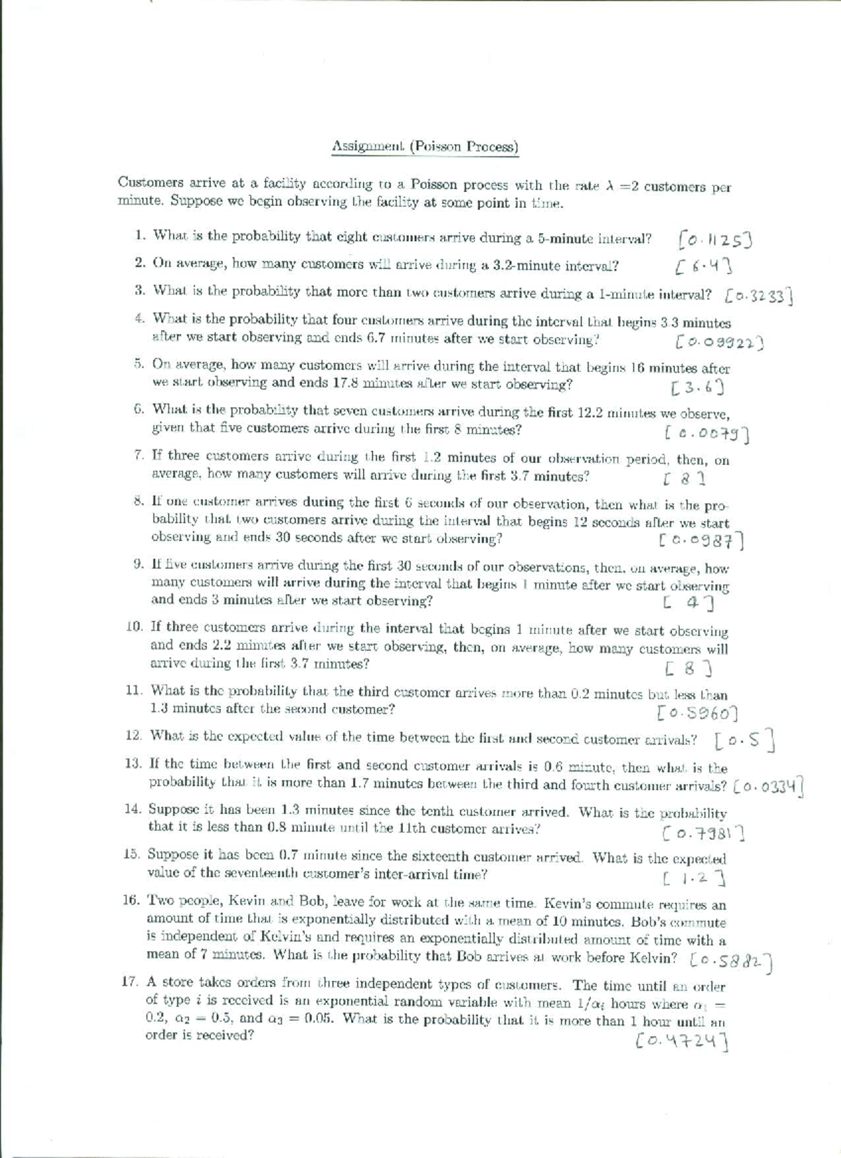 Poisson Process-1 - Stochastic Processes for Finance - Studocu