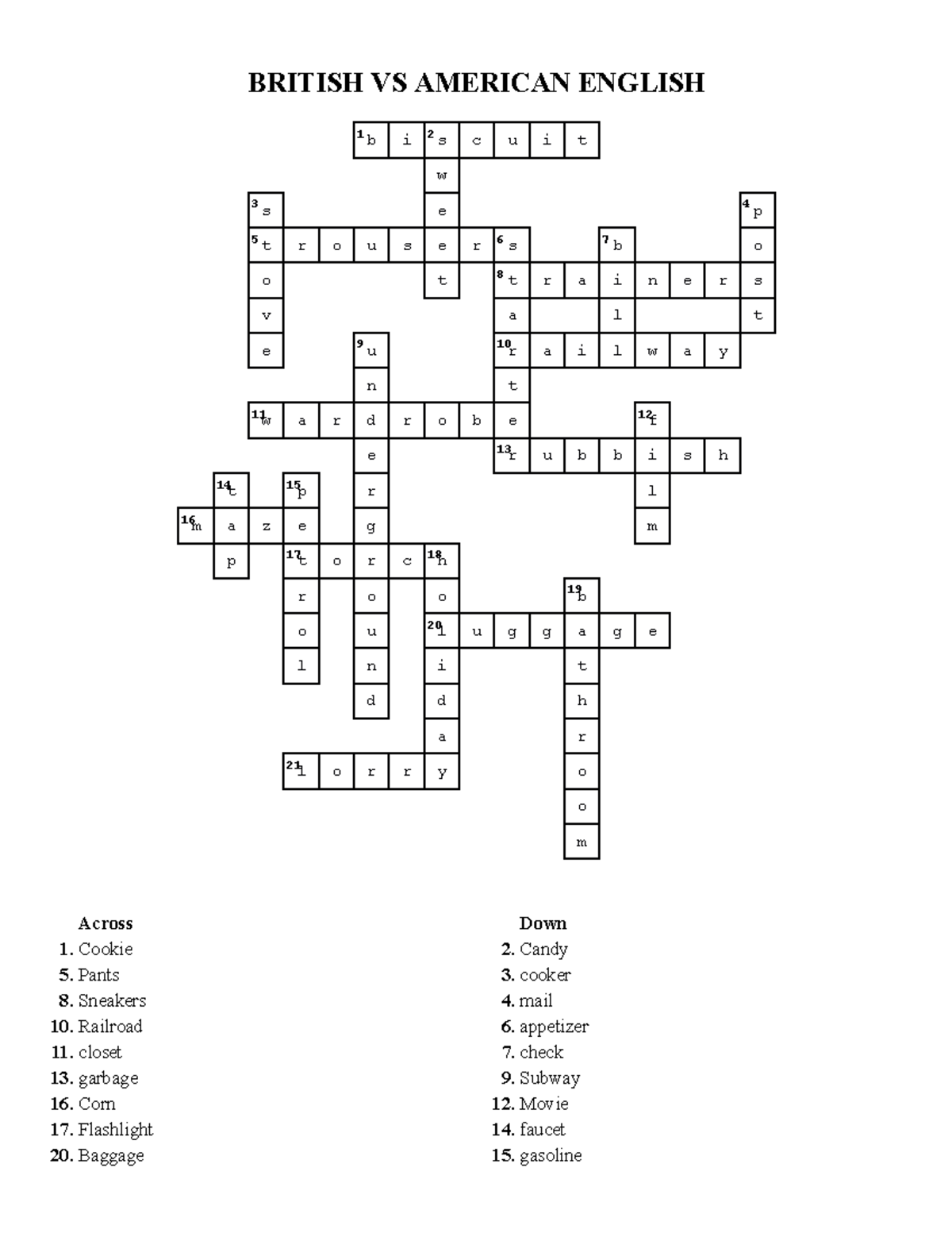 461495608 british vs american english 7 2 - BRITISH VS AMERICAN ENGLISH ...