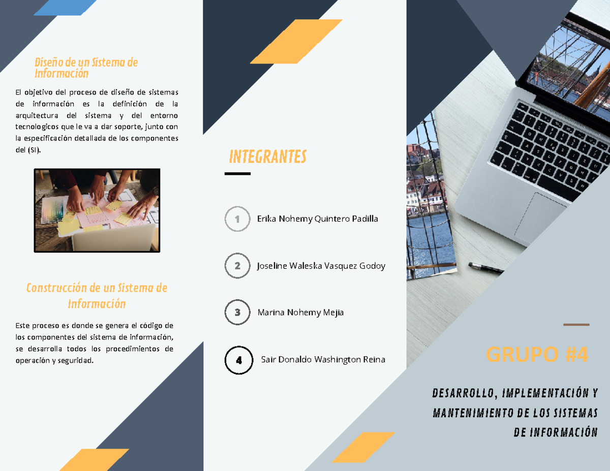G4-Trifolio - GRUPO DESARROLLO, IMPLEMENTACIÓN Y MANTENIMIENTO DE LOS ...