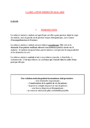 4. Rediger une observation medicale 2.2024-2025 - Université ...