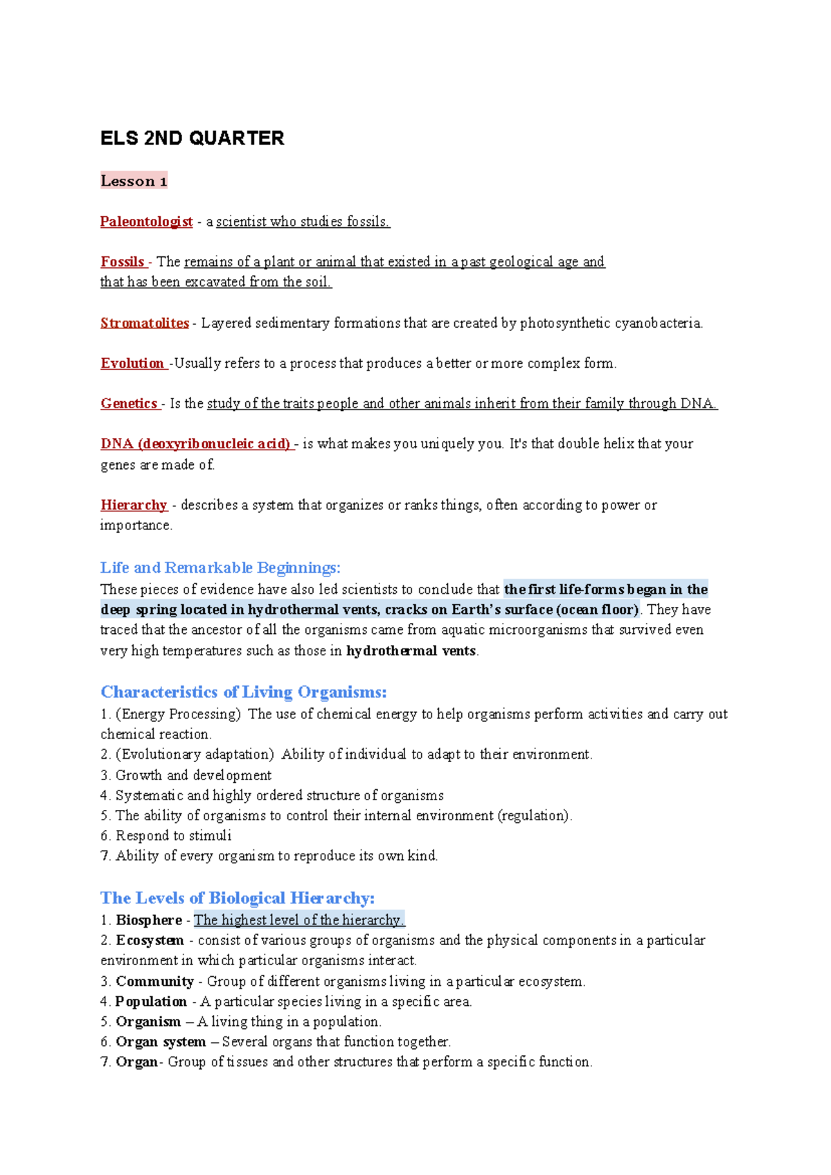 622388944 Els Reviewer 2nd Quarter - ELS 2ND QUARTER Lesson 1 ...