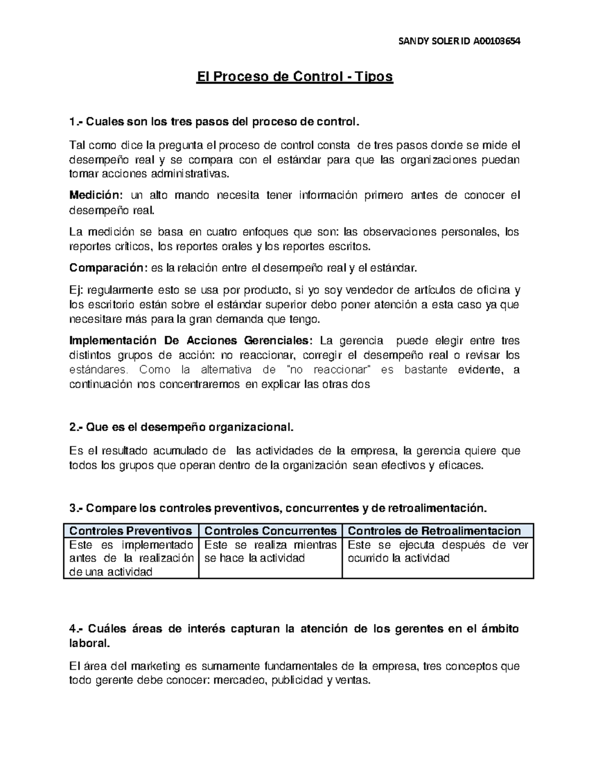 Soler- Sandy- El Proceso de Control - Tipos - SANDY SOLER ID A El ...