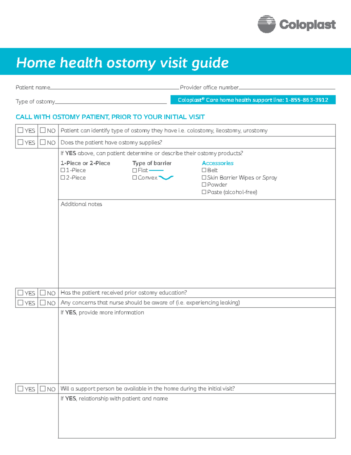 Home Health Ostomy Visit Checklist PM-12209 - Home health ostomy visit ...