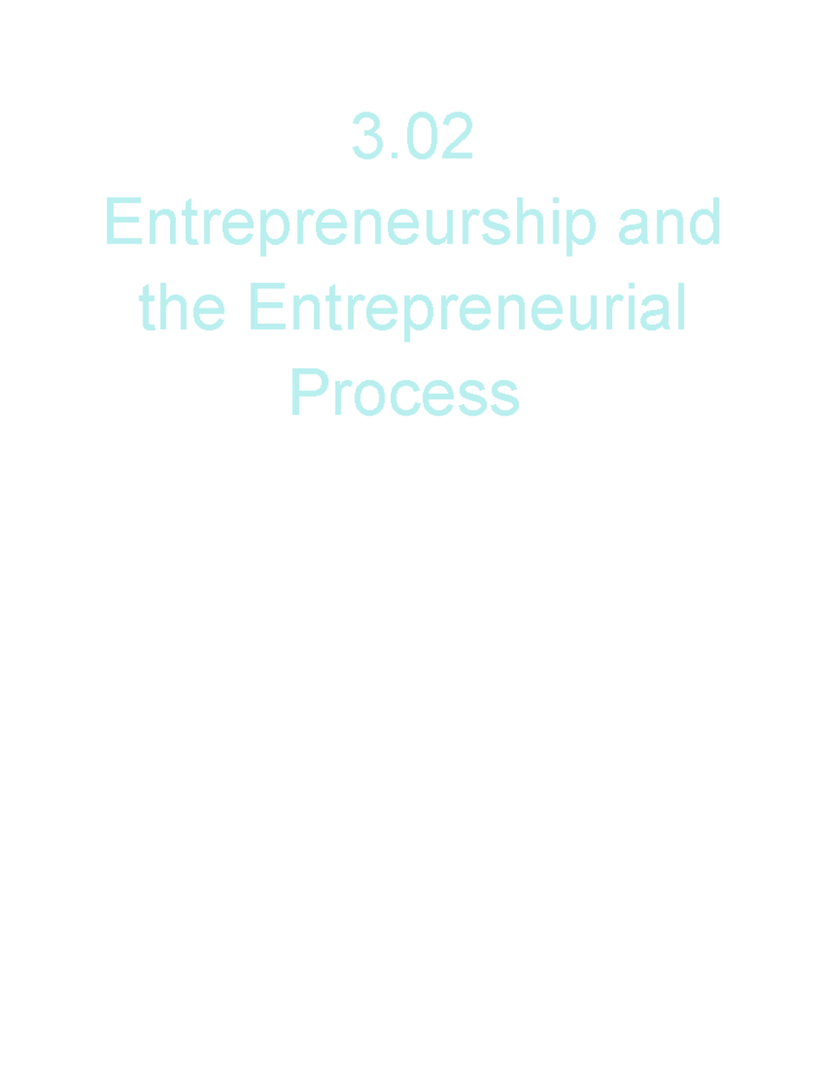 Copy of 3 - entrep business - 3. Entrepreneurship and the ...