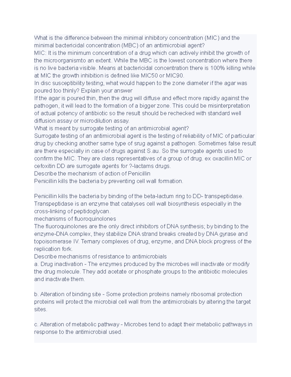 Medical Microbiology notes for studying - What is the difference ...