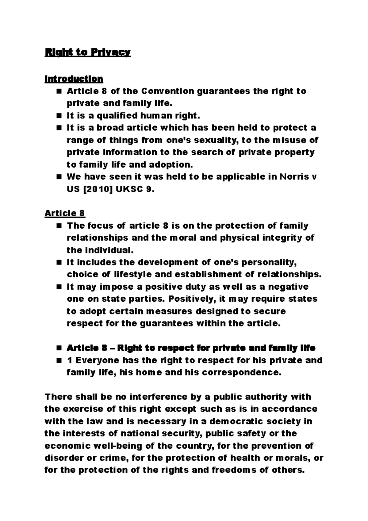 Right to Privacy - lecture nites - Right to Privacy Introduction ...