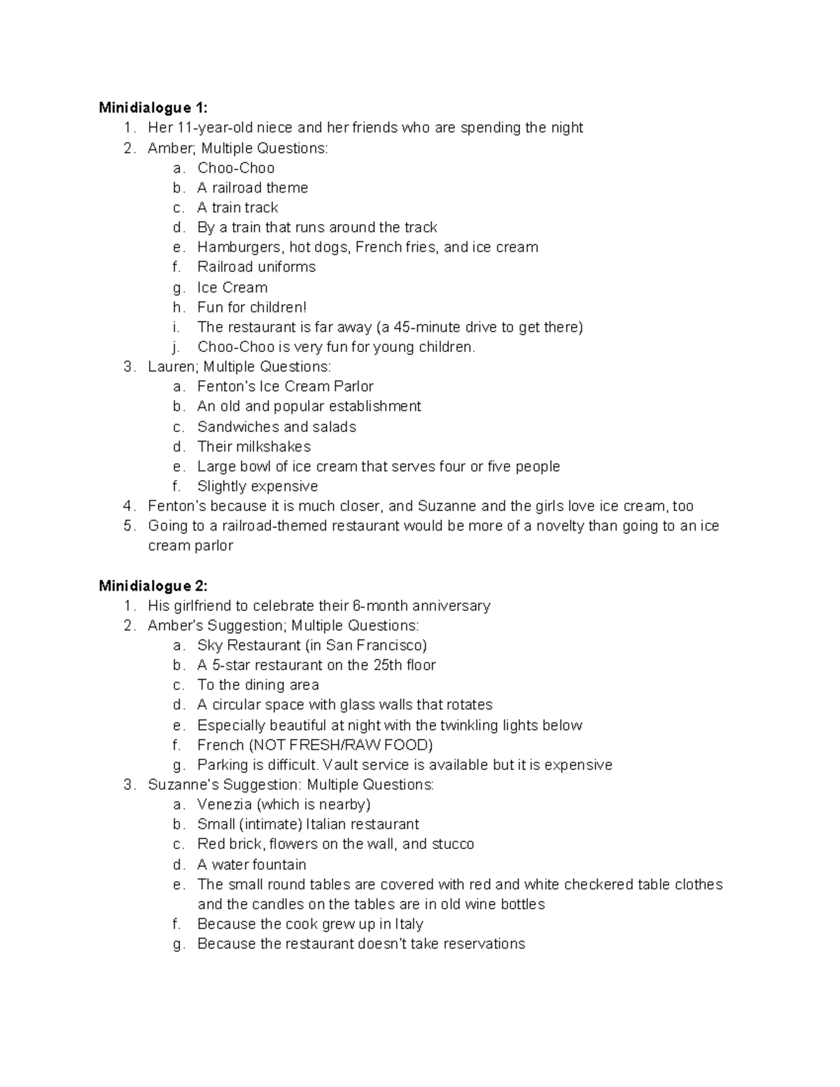 Signing Naturally Homework 9 10 - Minidialogue 1: 1. Her 11-year-old ...