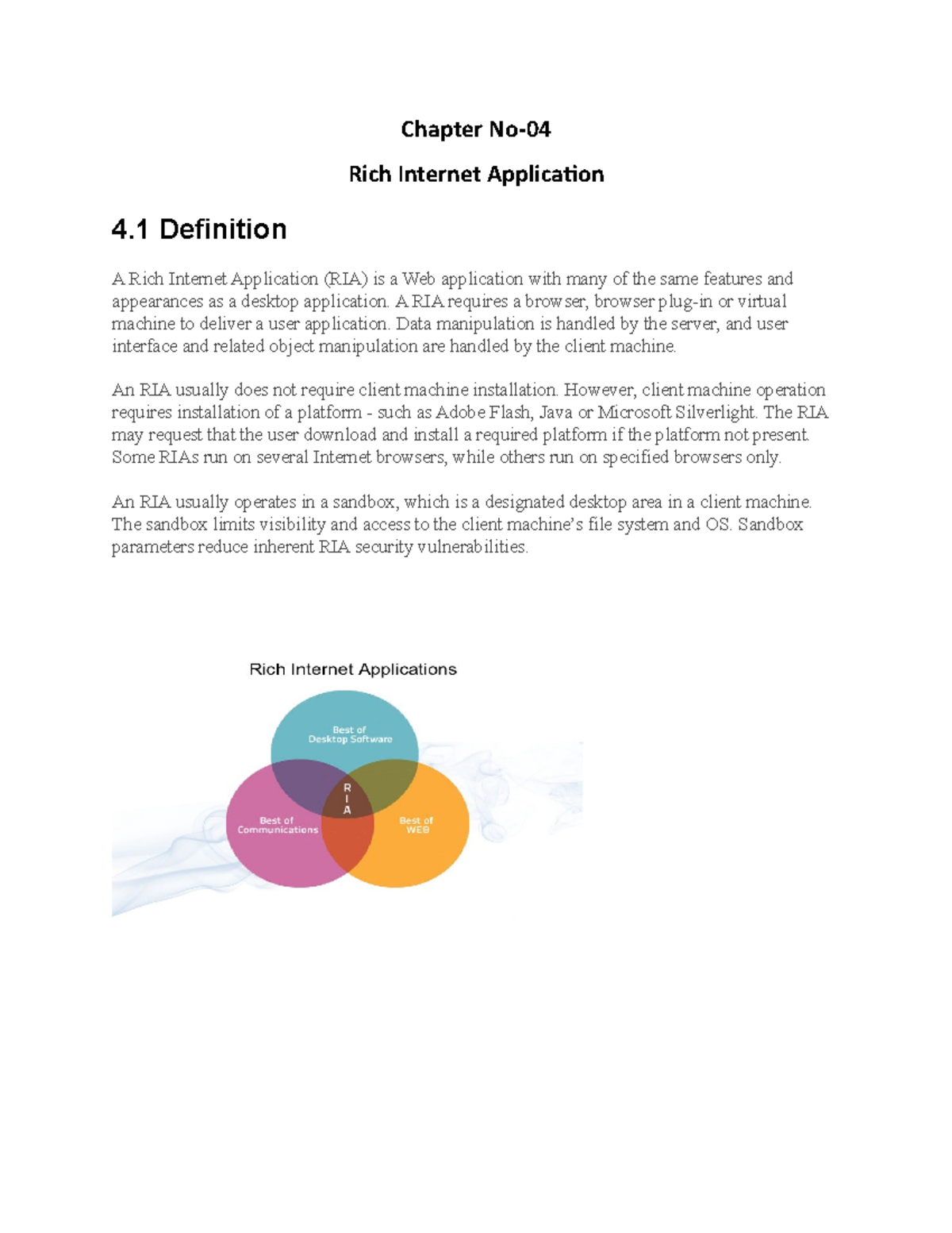 Chapter No 4 RIA - Chapter No- Rich Internet Application 4 Definition A ...
