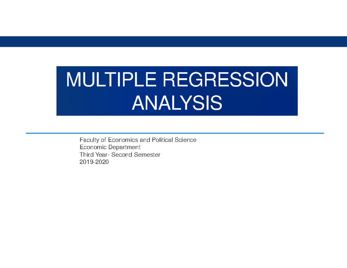 Multiple regression 2020 MULTIPLE REGRESSION ANALYSIS MULTIPLE multiple-regression-2020-multiple-regression-analysis-multiple