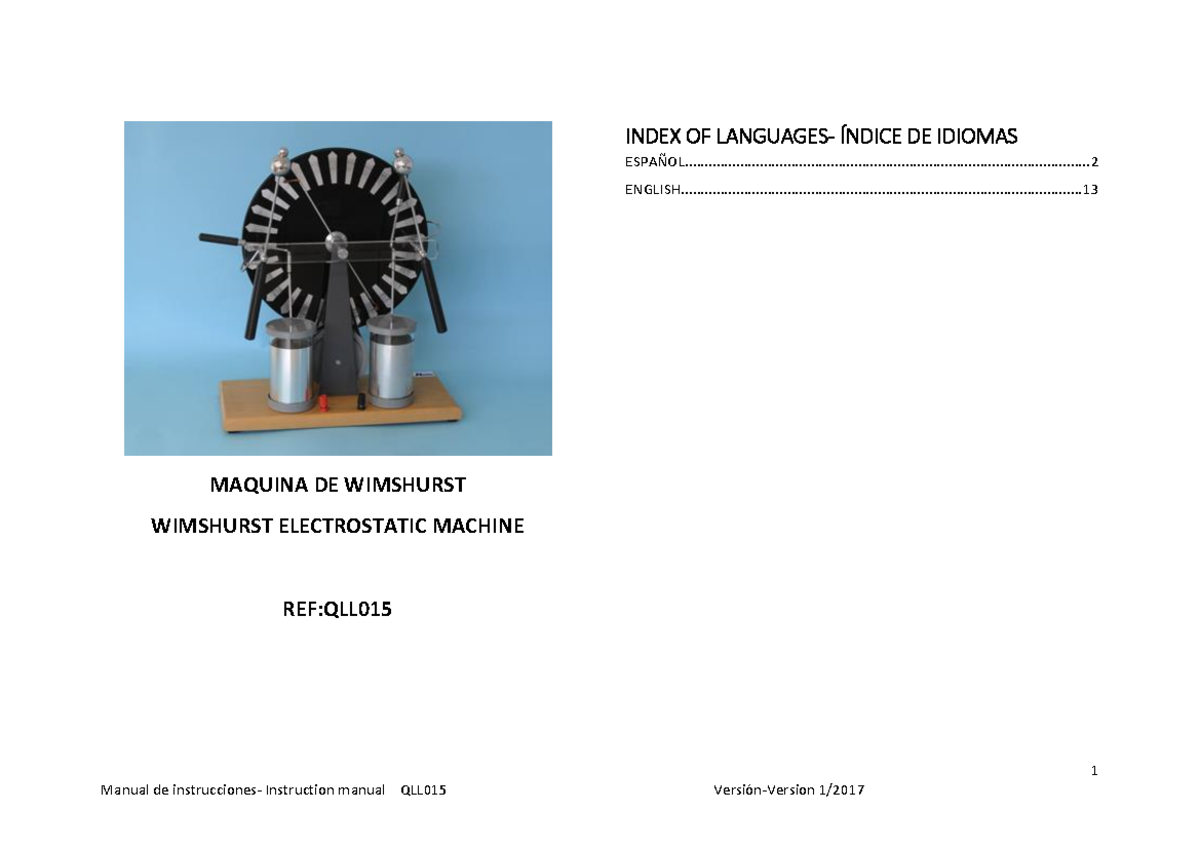 Obtener PDF - maquina de wimshurst - 1 MAQUINA DE WIMSHURST WIMSHURST ...